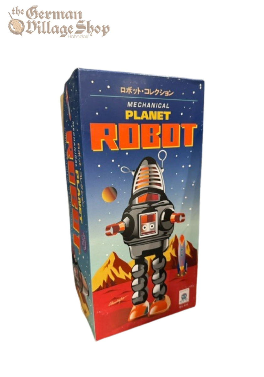 Tin Toy - Large Walking Robot (Black) – The German Village Shop Hahndorf