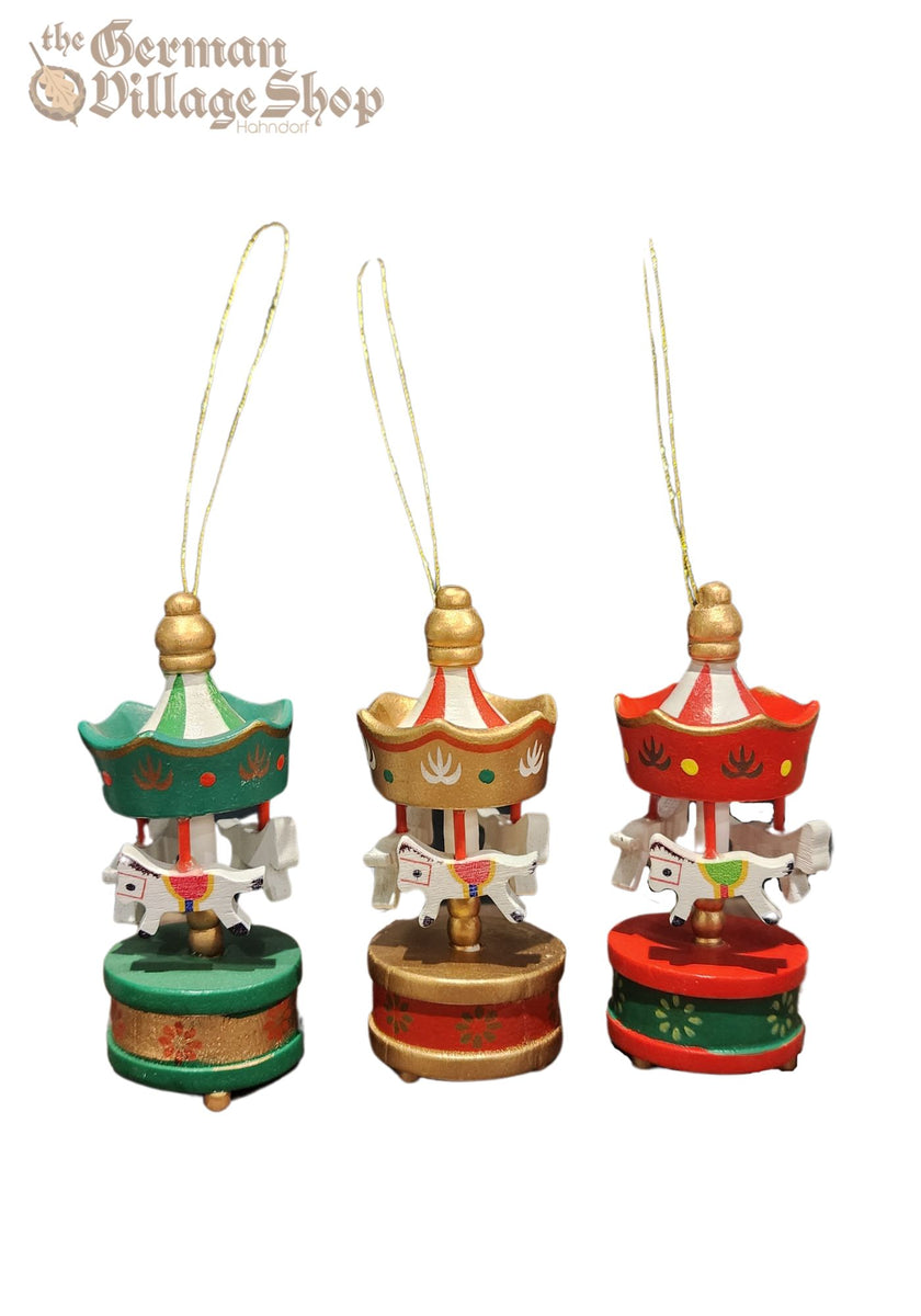 Hanging Decoration - Mini Carousel Assorted – The German Village Shop ...
