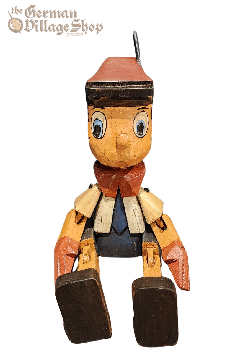Pinocchio - Wooden Sitting Figure – The German Village Shop Hahndorf