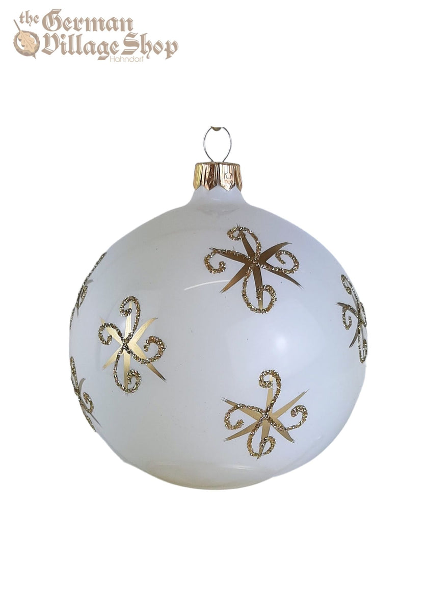 Glass Bauble - White Nutcracker – The German Village Shop Hahndorf