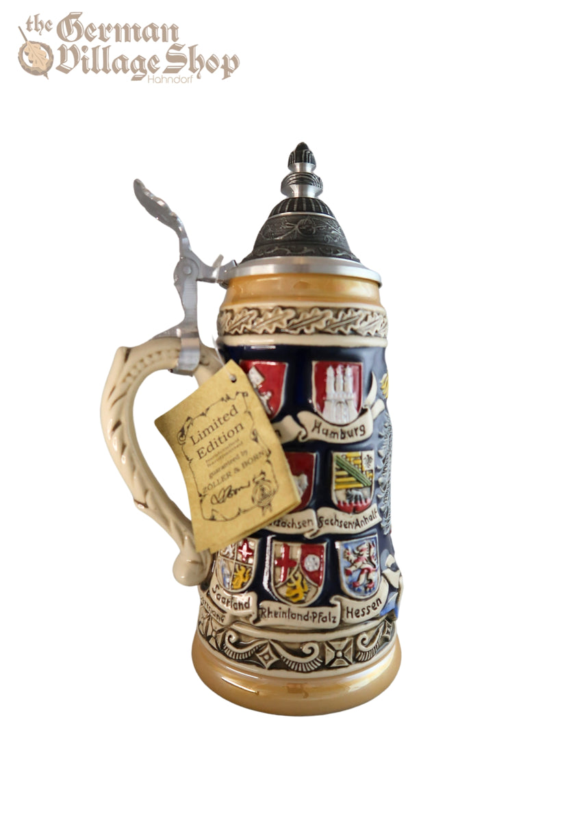Beer Stein - Coloured German Crests 1/4L – The German Village Shop Hahndorf