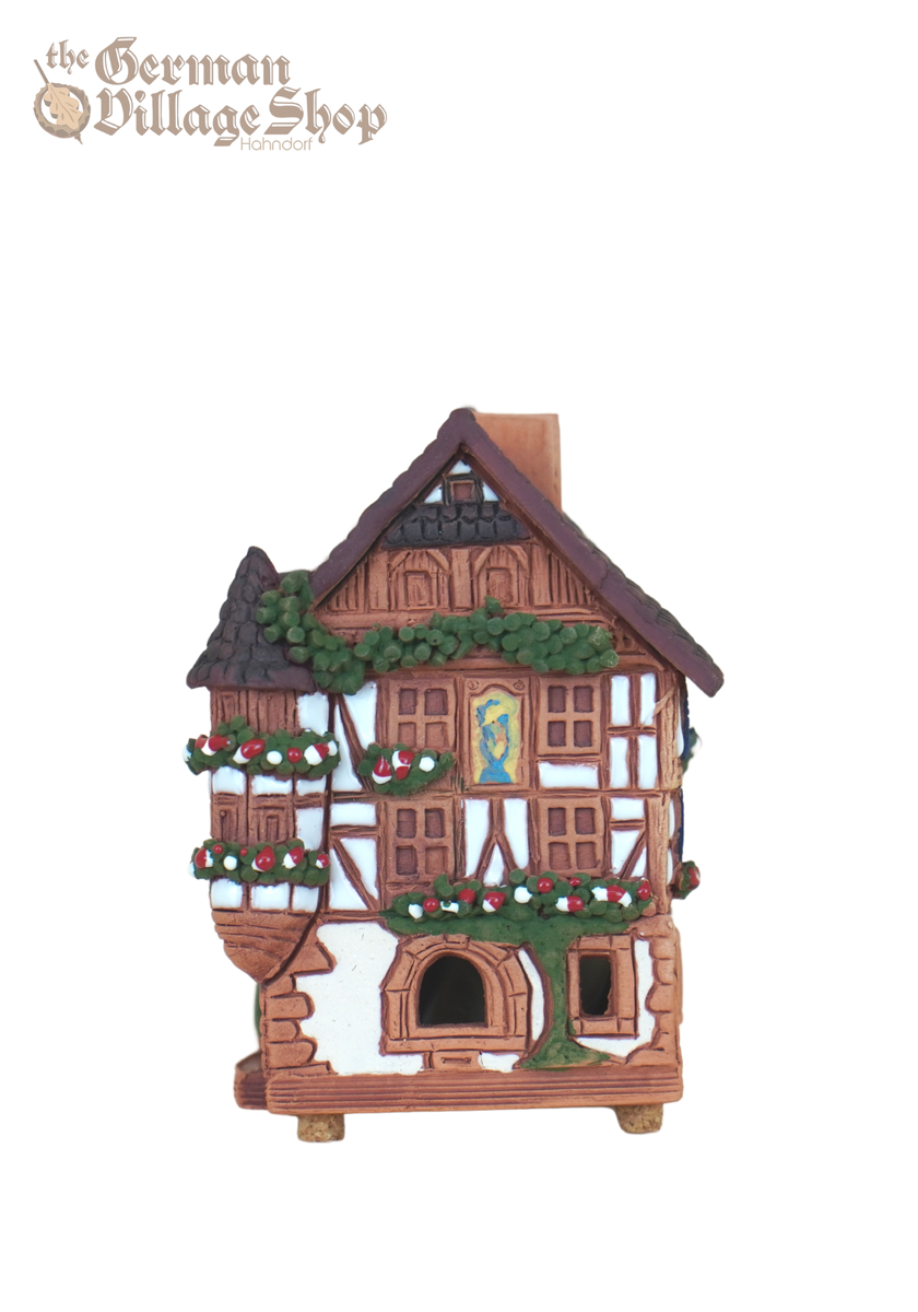 European Clay Smoker - House, Kaysersberg (9cm white/blue) – The German ...