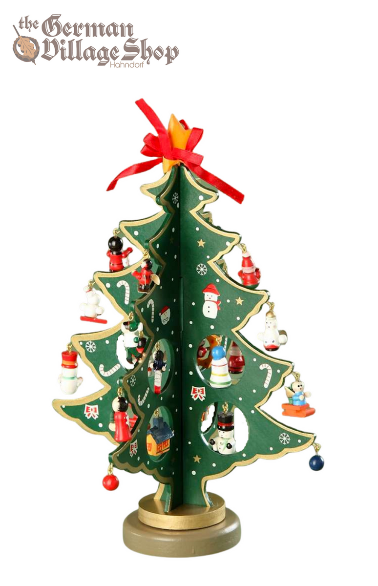 Wooden Christmas Tree (Green 30cm) | Christmas Decoration – The German ...