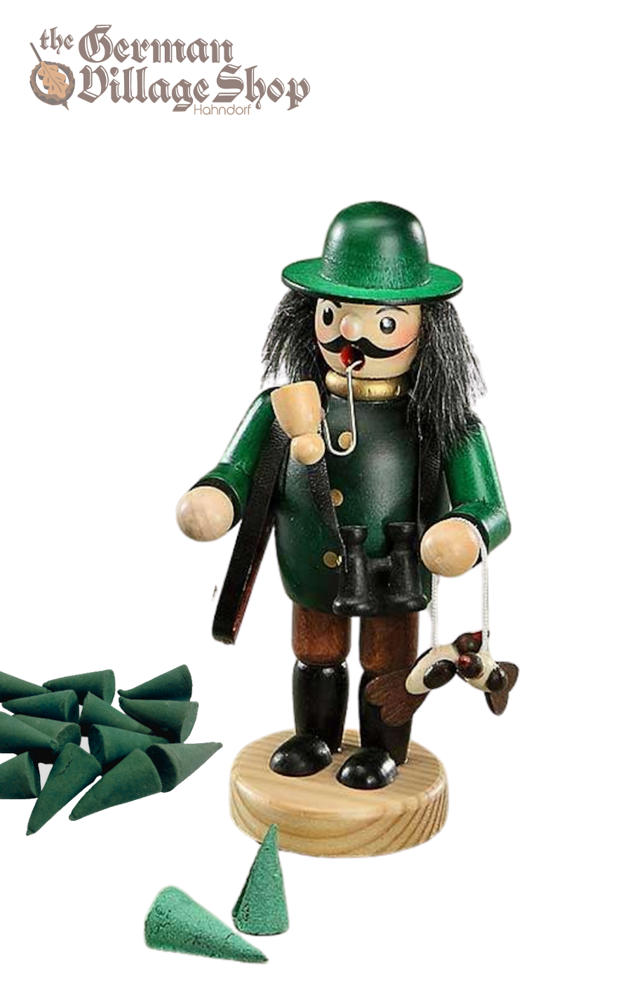 German Incense Smoker (Green coat 15cm) | Christmas Decoration – The ...