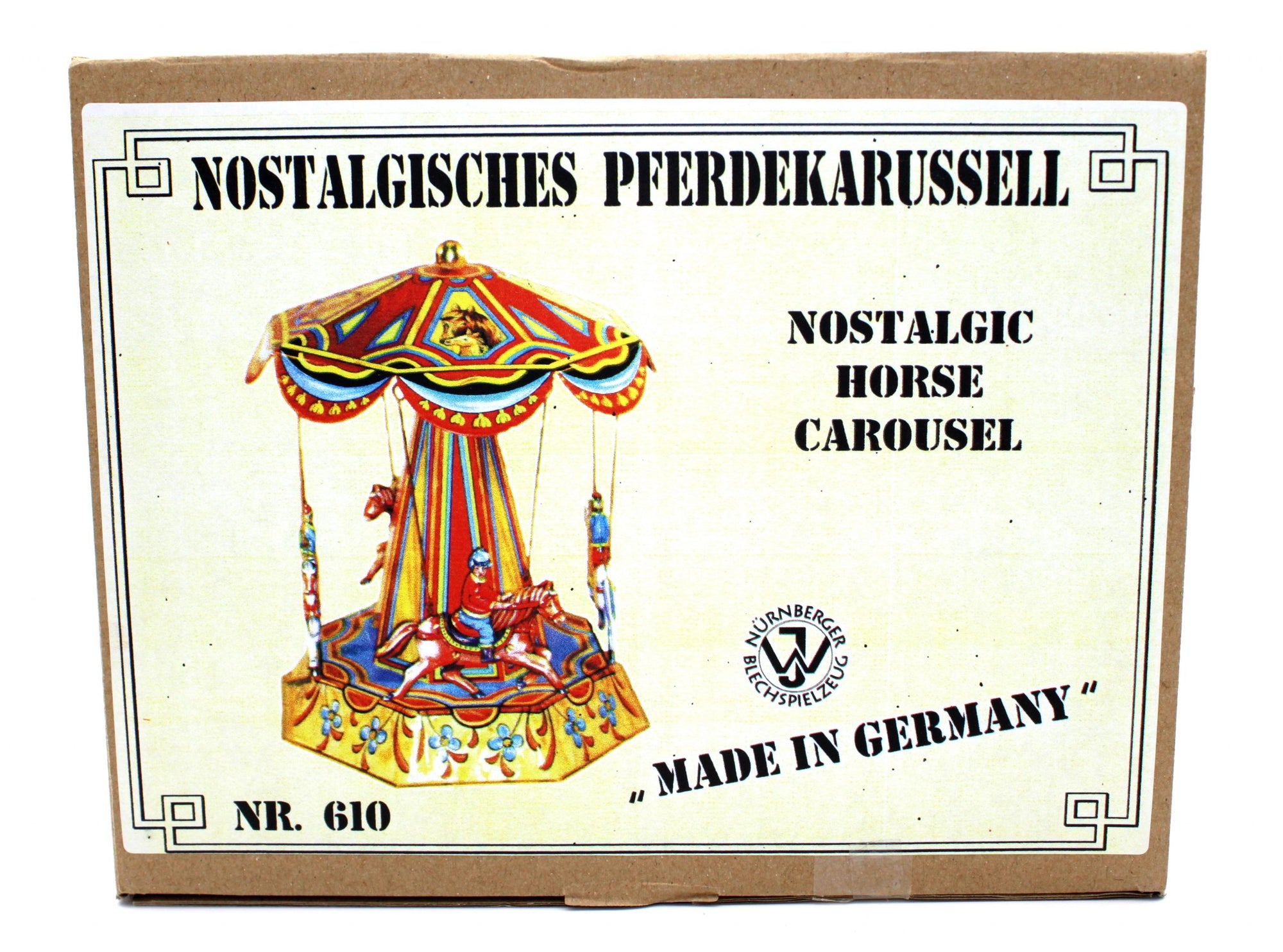Horses Carousel - German Tin Toy – The German Village Shop Hahndorf