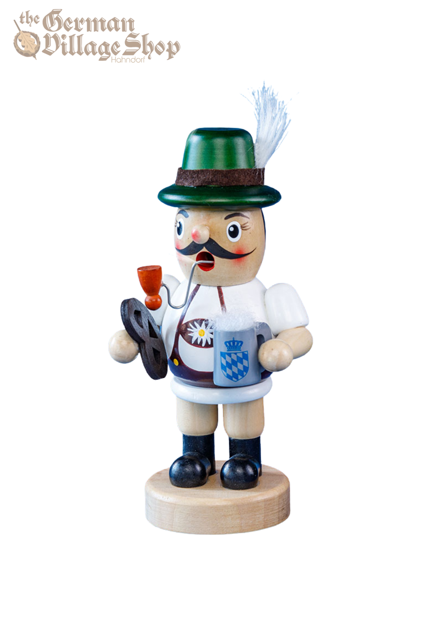 Smoker Figure - 16cm Bavarian Man – The German Village Shop Hahndorf